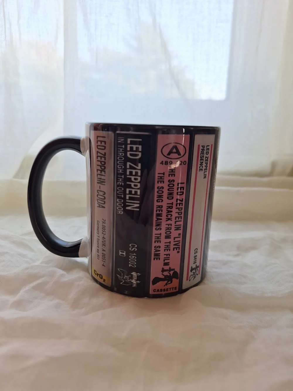 Source Unknown | Kitchen | Led Zeppelin Cassette Spine Ceramic Mug ...
